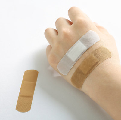 China high quality white band-aid fabric medical wound adhesive plaster custom printed band aid supplier